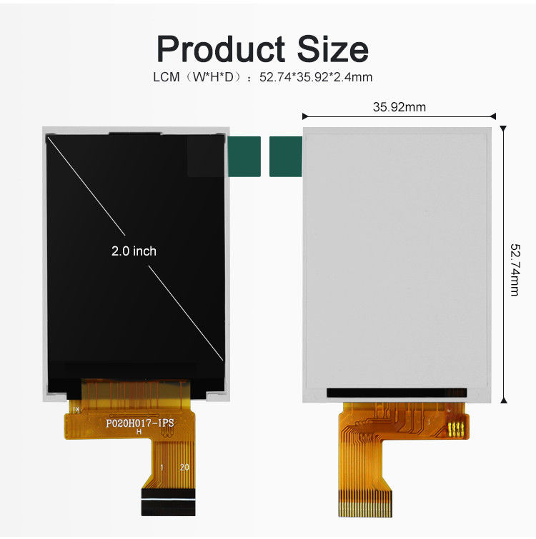 Polcd ST7789V หน้าจอ LCD ขนาด 2 นิ้ว Raspberry Pi 240X320 โมดูล TFT LCD